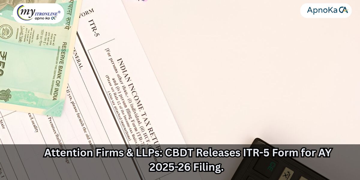 New ITR-Form 5 for AY 2025-26 Notified by CBDT (Notification 42/2025) - Key Changes